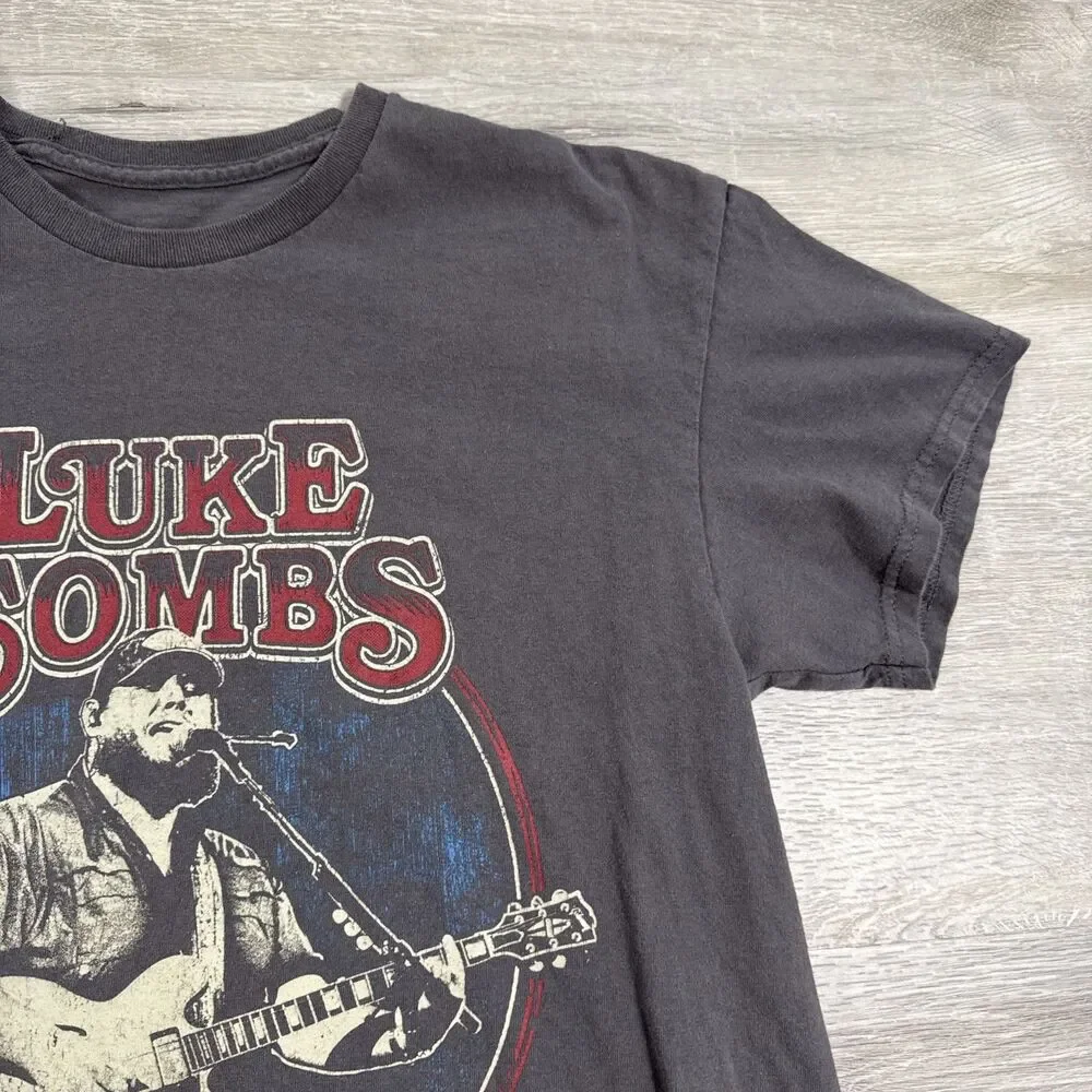 Girisha | Shirts | Luke Combs Shirt World Tour 223 Mens Gray Country ...